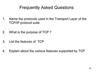 Features of tcp (part 2) .68 | Computer Networking | Computing