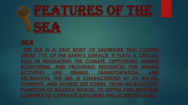 FEATURES OF THE SEA.pptx(island,strait,bay,gulf,isthmus,) | PPT