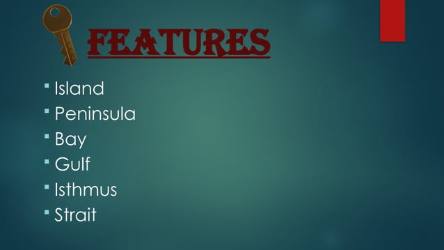 FEATURES OF THE SEA.pptx(island,strait,bay,gulf,isthmus,) | PPT