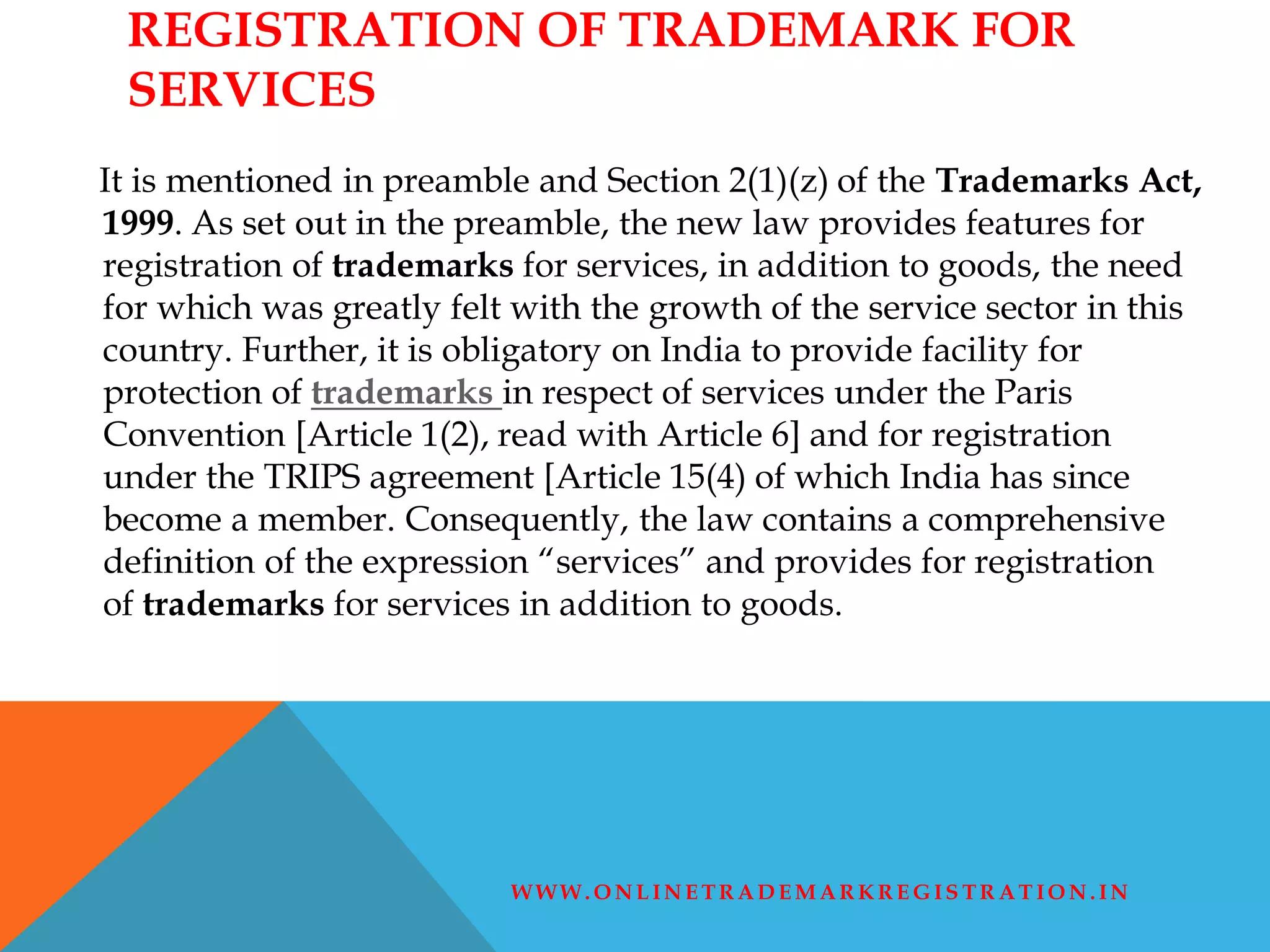 Features of the trademarks act | PPT