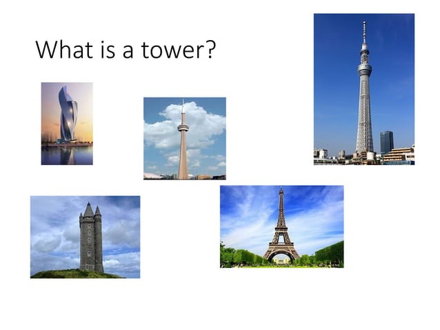 Features of tower structures for SEN class | PPT