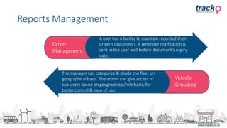 Features of Tracko- the ingenious fleet tracking solution | PPT