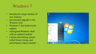 Features of windows | PPT