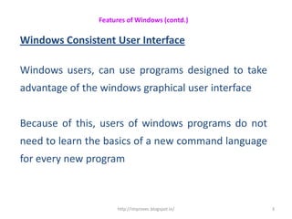 Features of windows | PPT