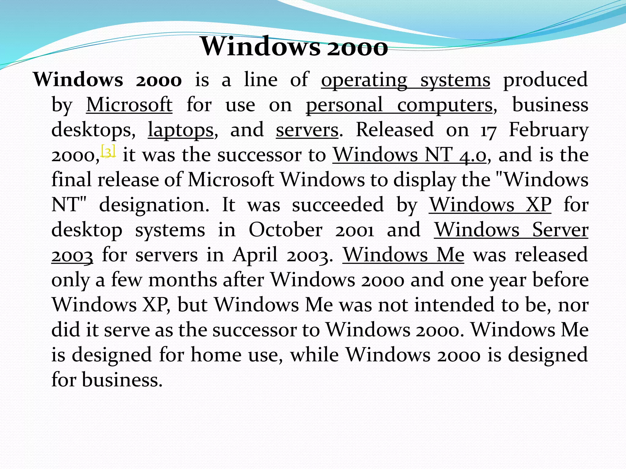 Features of windows operating system | PPTX