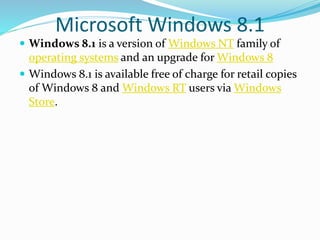 Features of windows operating system | PPTX