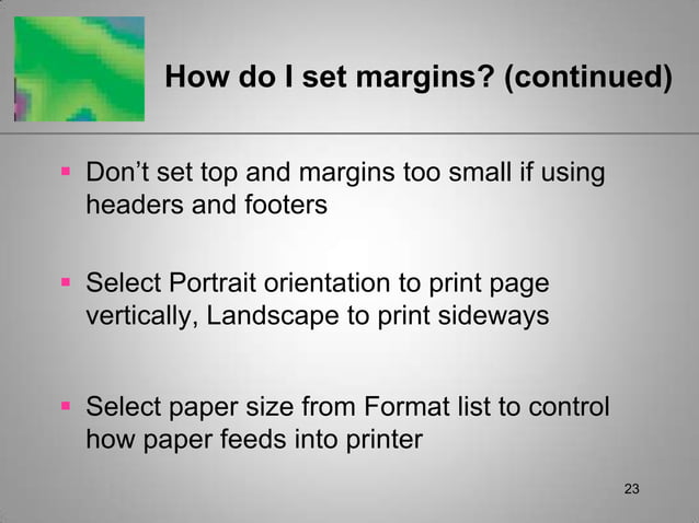 Formatting Features of Writer | PPT