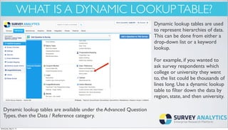 Feature Spotlight: Dynamic Lookup Tables | PPT