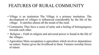 Features & realities of rural communication | PPTX