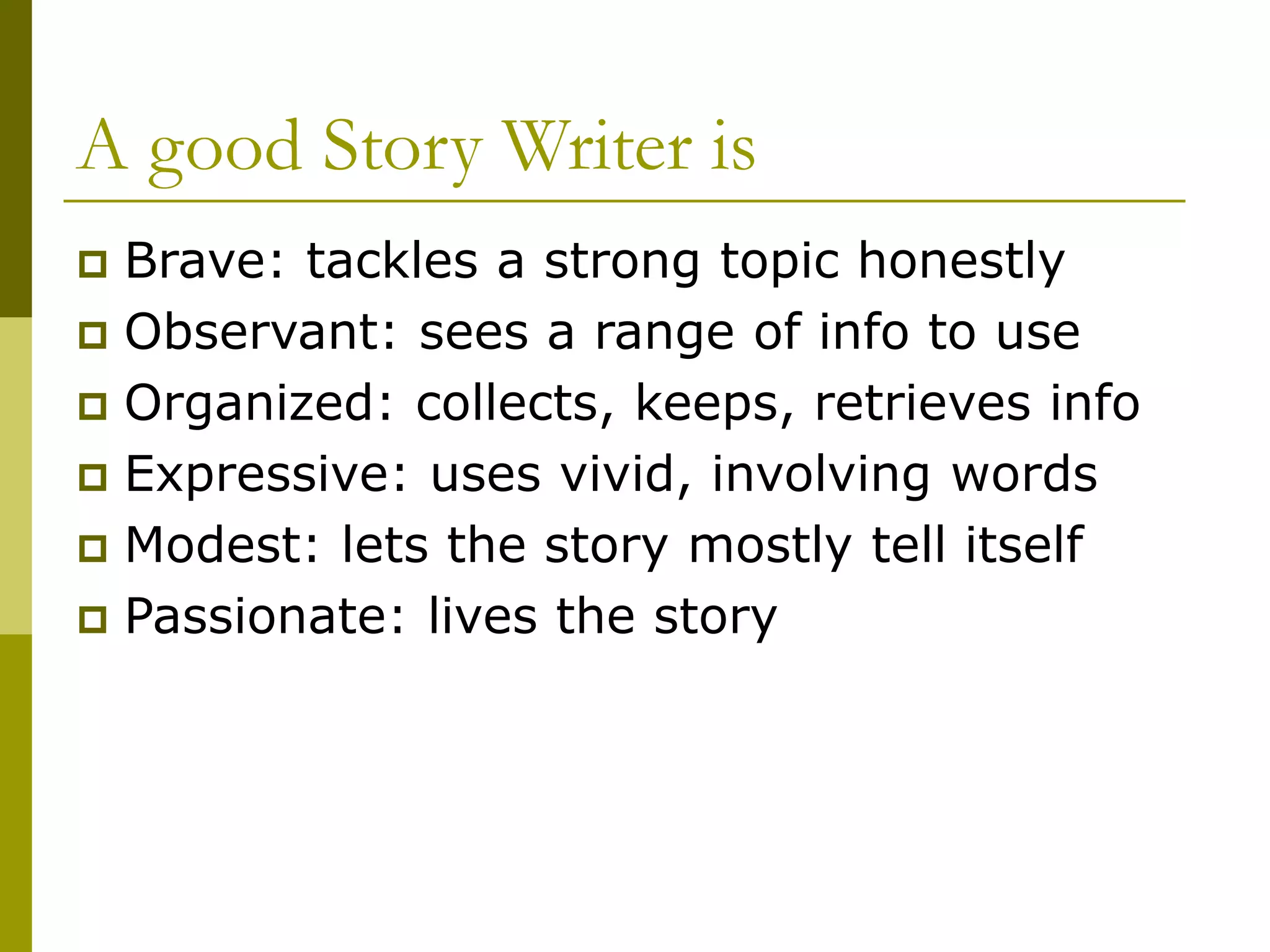 Feature storytelling | PDF