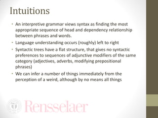 Feature Structure Unification Syntactic Parser 2.0 | PDF