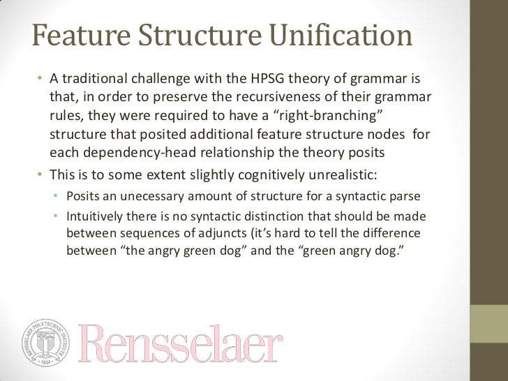 Feature Structure Unification Syntactic Parser 2.0