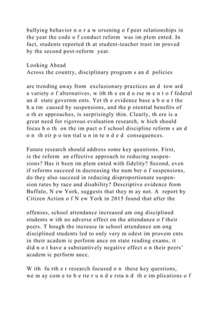 f e a t u r eWHAT DO WE KNOW ABOUT SCHOOL DISCIPLINE.docx