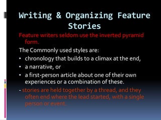 Feature Writing | PPTX