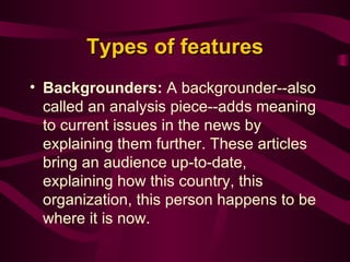 Feature writing | PPT