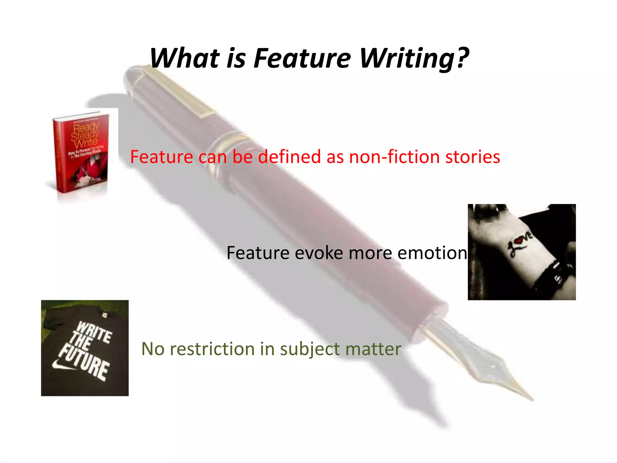 Feature writing | PPTX