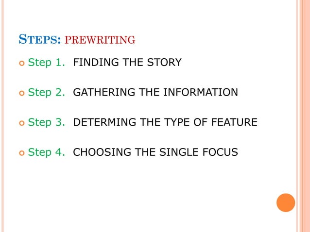 Feature Writing Basics | PPTX