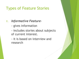 Feature writing | PPT