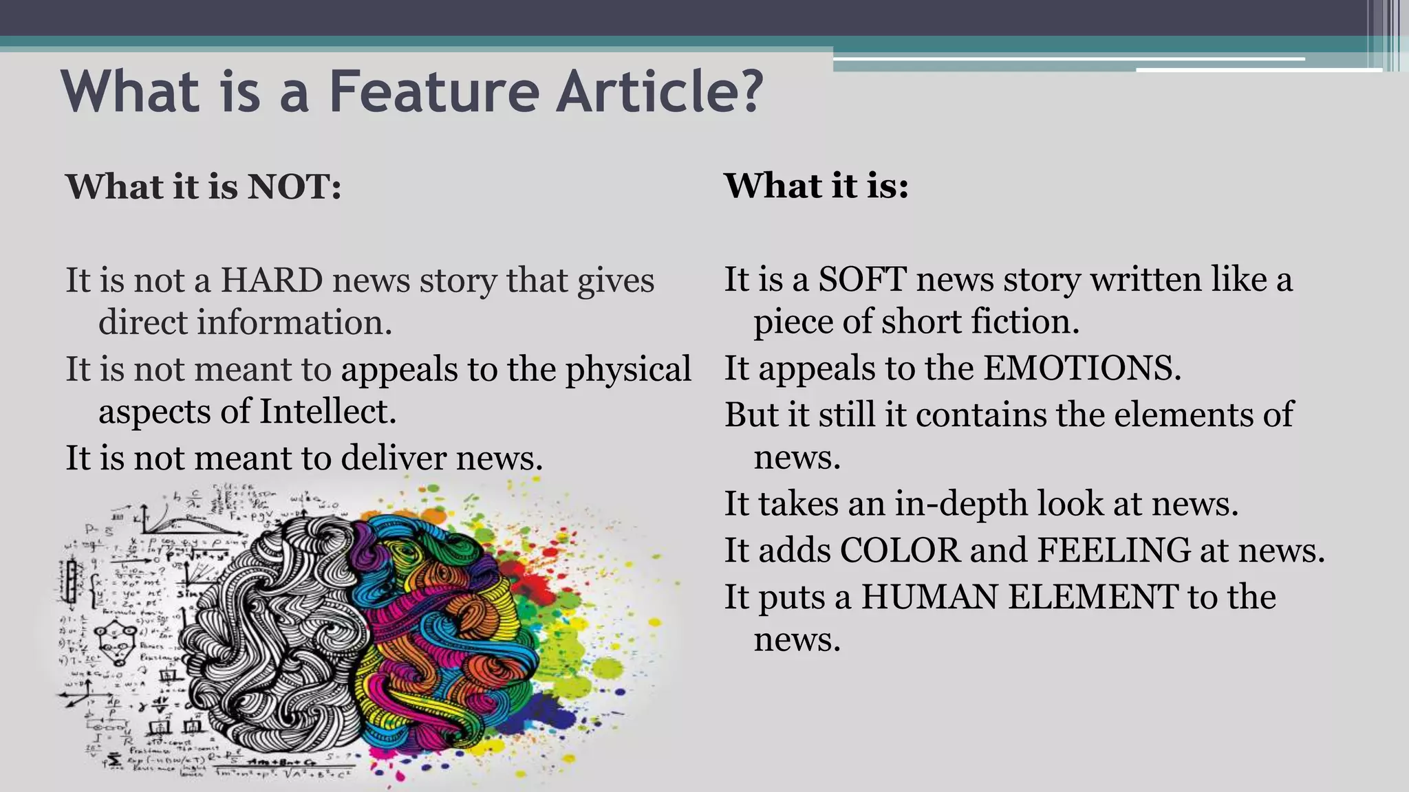 Feature writing | PPTX