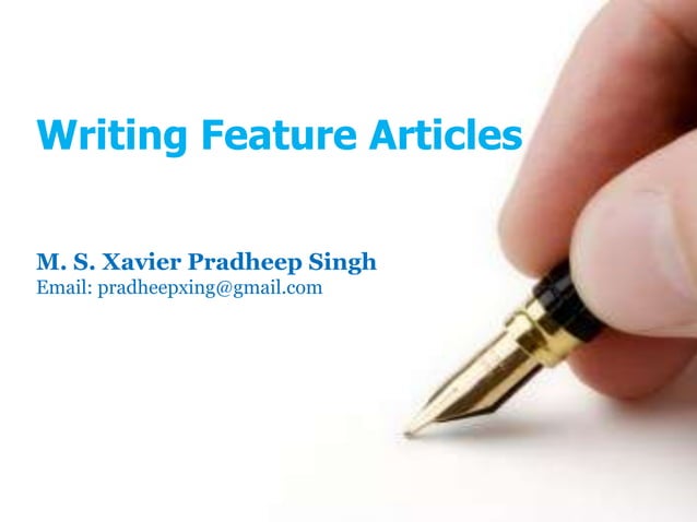 Writing Feature Articles | PPTX