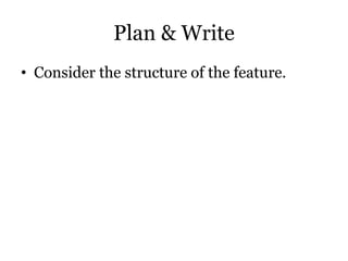 Writing Feature Articles | PPTX