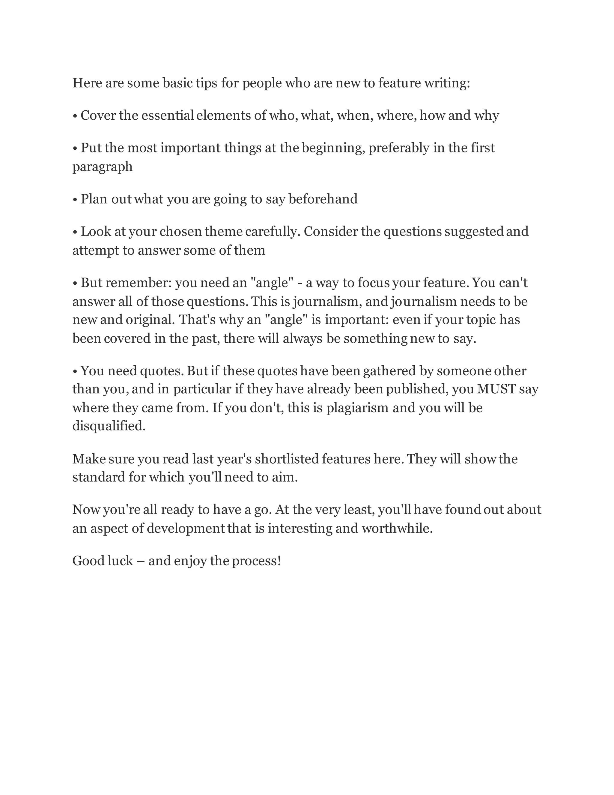 Feature writing | PDF | Free Download