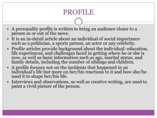 Feature writing | PPTX