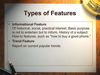 Feature writing | PPT