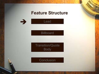 Feature writing | PPT