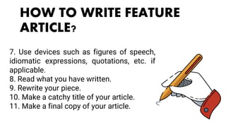 JOURNALISM WORKSHOP 2024: Feature Writing | PDF