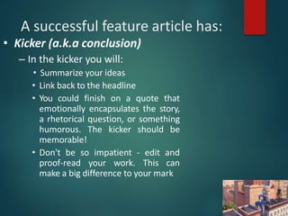 Feature writing................................... | PPTX