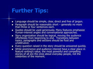 Feature Writing 1.ppt