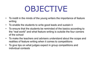 Feature Writing 2.ppt