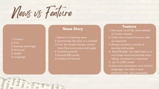 Feature Writing (The Art of Telling Stories) | PDF