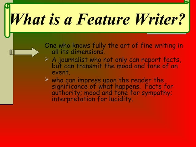 Feature Writing | PPT