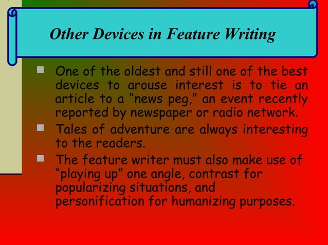 Feature Writing | PPT