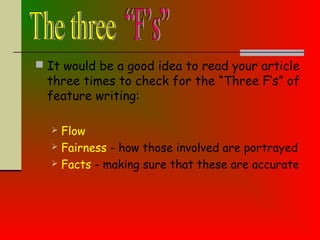 Feature Writing | PPT