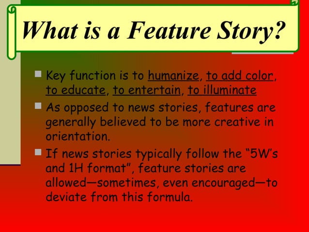 Feature Writing | PPT