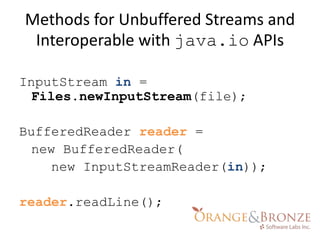 Featuring JDK 7 Nio 2 | PPTX