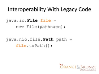 Featuring JDK 7 Nio 2 | PPTX