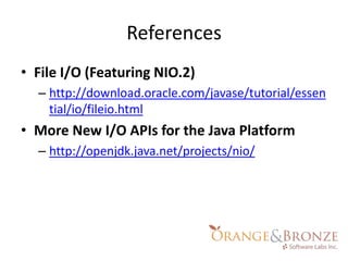 Featuring JDK 7 Nio 2 | PPTX