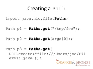 Featuring JDK 7 Nio 2 | PPTX