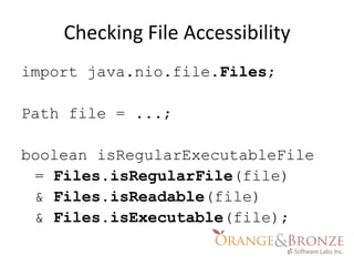 Featuring JDK 7 Nio 2 | PPTX