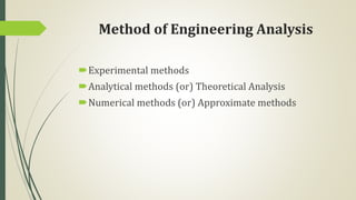 Introduction of Finite Element Analysis | PPTX
