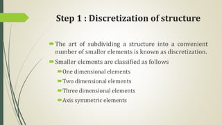 Introduction of Finite Element Analysis | PPTX