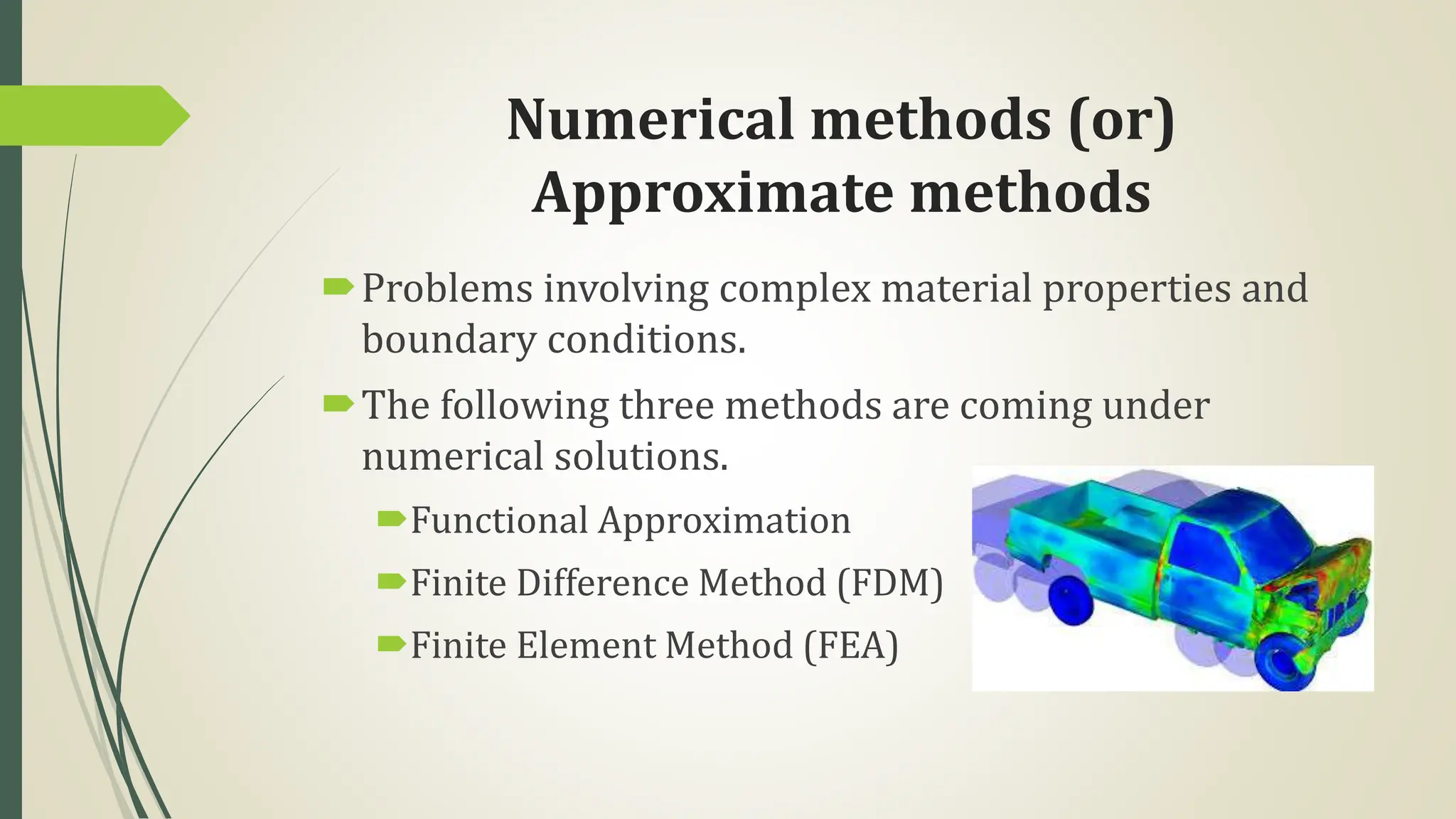 Introduction to finite element analysis (FEA) | PPTX