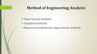 Introduction to finite element analysis (FEA) | PPTX