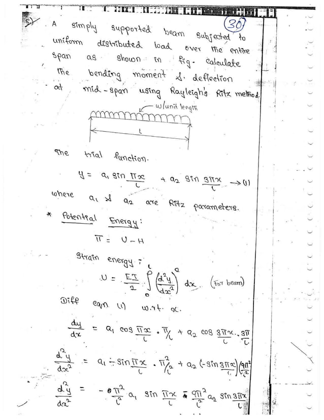 ME6603 - FINITE ELEMENT ANALYSIS UNIT - I NOTES AND QUESTION BANK | PDF