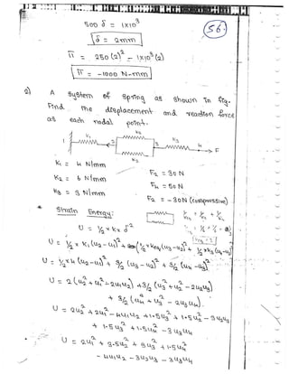 ME6603 - FINITE ELEMENT ANALYSIS UNIT - I NOTES AND QUESTION BANK | PDF
