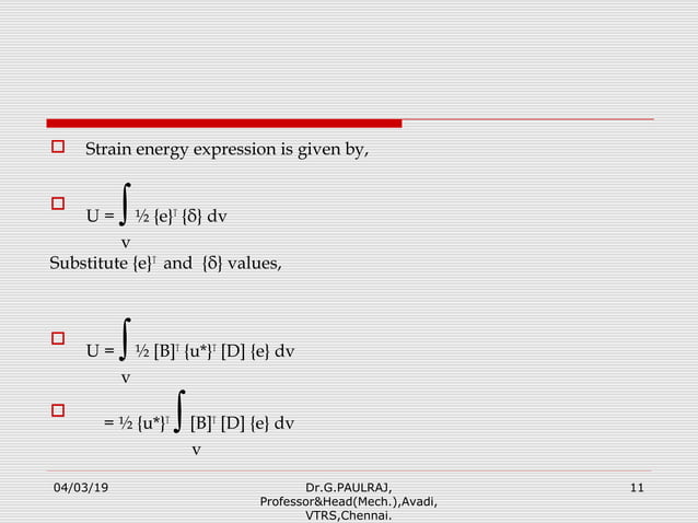 Finite Element Analysis - UNIT-2 | PPT | Physics | Science